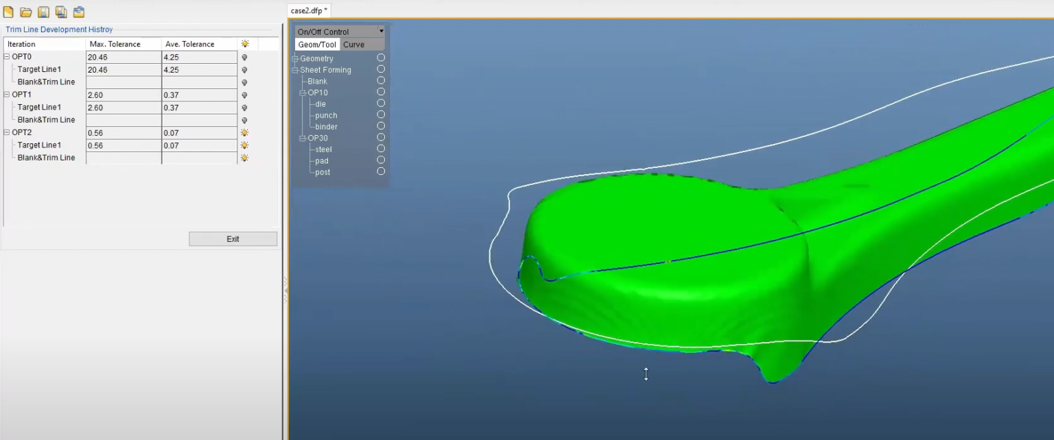 Blank and Trim Line Optimization in Dynaform | ETA, Inc.