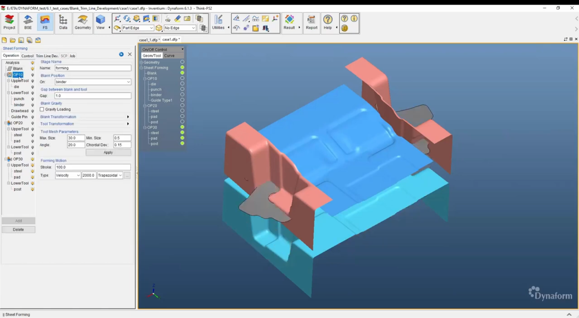Blank and Trim Line Optimization in Dynaform | ETA, Inc.